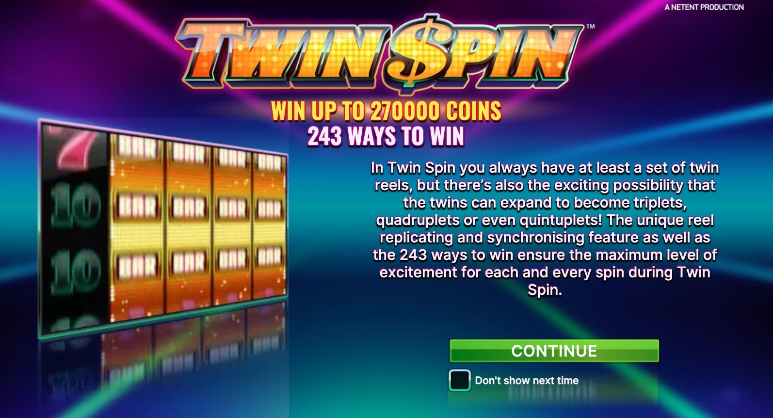 Twin Spin Slot Review - Free Play & Demo Play | RTP & Bonuses